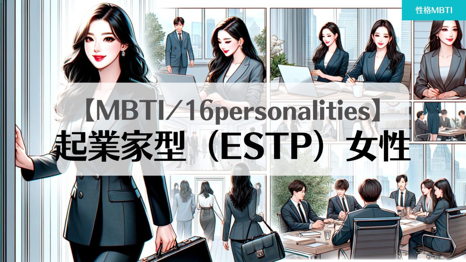 【起業家型（ESTP）女性】エネルギッシュで魅力的な世界へようこそ！ | 性格MBTI